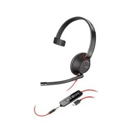 Poly Blackwire 5210 Kopfh&ouml;rer - Black | Red