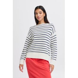 b. young BYNAGLA STRIPED JUMPER - KNIT Loose fit in Marshmallow Mix | Gr.: XL