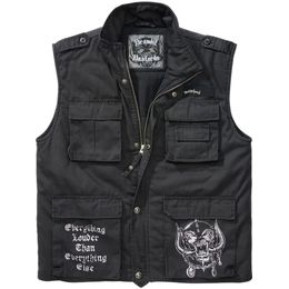 Brandit Weste "Mot&ouml;rhead Ranger Vest" in Schwarz | Gr.: L