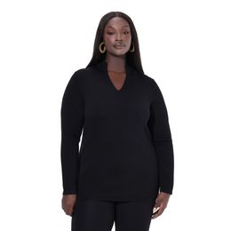Ulla Popken Pullover in schwarz | Gr.: 42-44