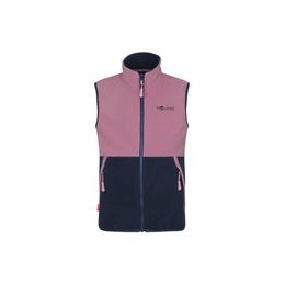 Trollkids Fleeceweste "Kjerag" in Rosa/ Dunkelblau | Gr.: 164