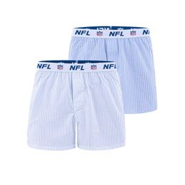 Boxer NFL Shield Stripe in LBL/WHT | Gr.: M
