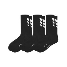 Erima 3er-Set: Socken "Wings" in Schwarz | Gr.: 43-46