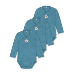 Normani Outdoor Sports 3er Pack Merino Baby-Body in Blau | Gr.: 62