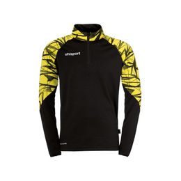 Uhlsport 1/4 ZIP TOP GOAL 25 1/4 ZIP TOP in schwarz/limonengelb | Gr.: 128