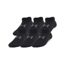 Under Armour Kinder Socken "Ua Yth Essential No Show 6Pk" in Schwarz | Gr.: M