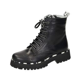 Piazza Schn&uuml;rstiefeletten in schwarz/zebra | Gr.: 38