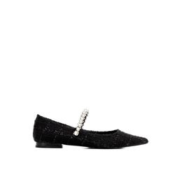 Wittchen Damen-Ballerinas im Tweed-Look in Black | Gr.: 38