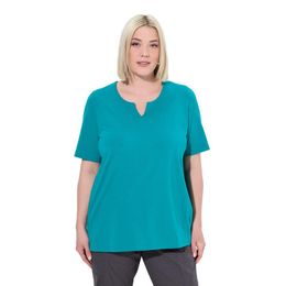 Ulla Popken Shirt in klassisch petrol | Gr.: 58-60