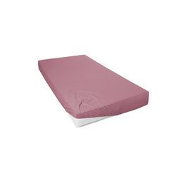 H.G. Hahn-Haustextilien H.G. Hahn Spannbetttuch Primera Elastan Feinjersey in rot | Gr.: 140 x 200