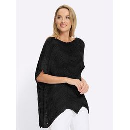 Heine Oversize-Pullover in schwarz | Gr.: 36-38