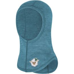 Normani Outdoor Sports Baby Merino Sturmhaube Masterton in Blau | Gr.: 80-92