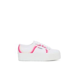 Superga Sneaker 2790 in Wei&szlig;/Rosa-ATG | Gr.: 38