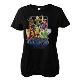 Dungeons and Dragons Shirt "Dungeons & Dragons - The Cartoon Girly Tee" in Schwarz | Gr.: L
