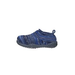Playshoes Hausschuh Strick in Blau | Gr.: 24/25