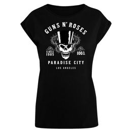 F4NT4STIC Short Sleeve T-Shirt Guns 'n' Roses Whiskey Label Rock Band in schwarz | Gr.: M