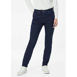 GOLDNER Kurzgr&ouml;&szlig;e: Stilvolle Winterhose in 5-Pocket-Form in marine | Gr.: 21