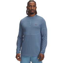 Under Armour Longsleeve "Vanish Elite Seamless 1/4 Zp" in Blau | Gr.: XXL