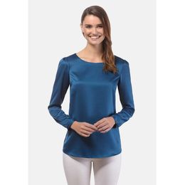 Vincenzo Boretti Bluse leicht tailliert in petrol | Gr.: M