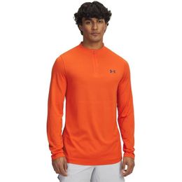 Under Armour Longsleeve "Vanish Elite Seamless 1/4 Zp" in Orange | Gr.: S