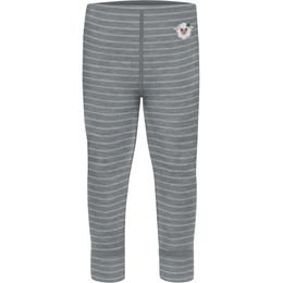 Normani Outdoor Sports Baby Merino Hose Tutira in Grau gestreift | Gr.: 74