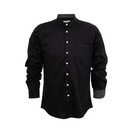 Almsach Stehkragenhemd 9117SK in schwarz | Gr.: XL
