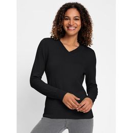 WITT WEIDEN V-Ausschnitt-Pullover in schwarz | Gr.: 38