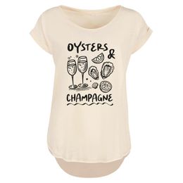 F4NT4STIC Long Cut T-Shirt Oysters And Champagne Summer in Whitesand | Gr.: L