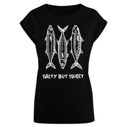 F4NT4STIC Extended Shoulder T-Shirt Salty But Sweet Summer in schwarz | Gr.: 4XL