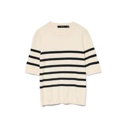 V&eacute;ro Moda Vero Moda Pullover in Creme/ Schwarz | Gr.: M