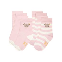 Steiff Socken 4er Pack in Rosa | Gr.: 27-30