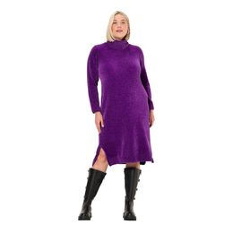 Ulla Popken Midikleid in dunkles violett | Gr.: 50-52