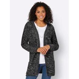 WITT WEIDEN Strickjacke in schwarz-meliert | Gr.: 40