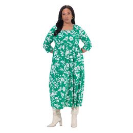 Ulla Popken Kleid in sommer gr&uuml;n | Gr.: 54-56
