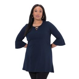 Ulla Popken Longshirt in marine | Gr.: 62/64