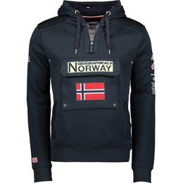 Geographical Norway Hoodie "Gymclass Db Men 054" in Blau | Gr.: M