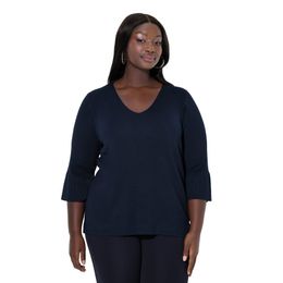 Ulla Popken Pullover in dunkles marine | Gr.: 42-44