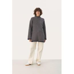 PART TWO Strickpullover LeanaPW Oversize fit in Navy Jacquard | Gr.: M