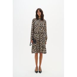 Inwear Kleid ClarieIW Gerade Passform in Neutral Animal | Gr.: 38