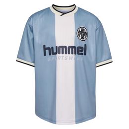 Hummel T-Shirt Hmljr Loose Fu&szlig;ball Kinder in FADED DENIM | Gr.: 122/128