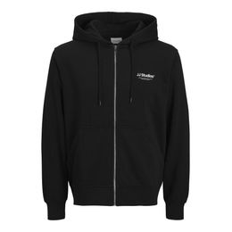 Jack & Jones Jack & Jones Sweatshirt mit Rei&szlig;verschluss in Black | Gr.: XXL