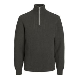 Jack & Jones Jack & Jones Strickjacke mit Viertelrei&szlig;verschluss in Peat 1 | Gr.: L