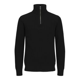 Jack & Jones Jack & Jones Strickjacke mit Viertelrei&szlig;verschluss in Black 2 | Gr.: M