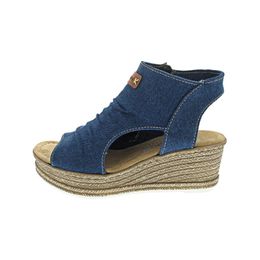 Rieker Keilsandalette Blau | Gr.: 38