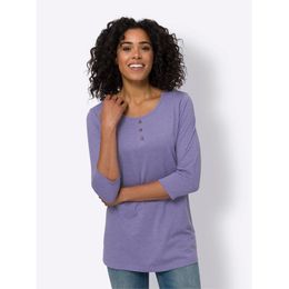 Sieh an! Longshirt in lavendel-meliert | Gr.: 42
