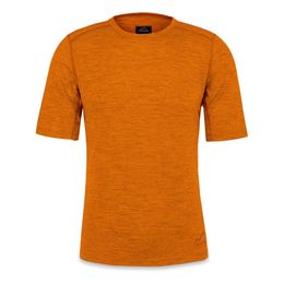 Normani Outdoor Sports Herren Merino T-Shirt Darwin in Orange | Gr.: S