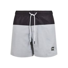 Urban Classics Badeshorts in lightasphalt/black | Gr.: M