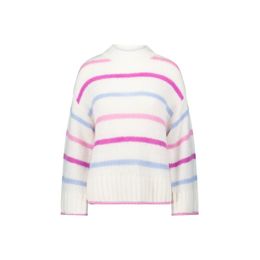 Zero Grobstrickpullover mit Streifen in CreamPink | Gr.: S