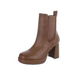Ital-Design High Heel in Hellbraun | Gr.: 37