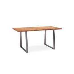 KADIMA DESIGN Schreibtisch Massivholz Baumkante, Home Office, Handarbeit | Gr.: 120 x 60 x 76 cm